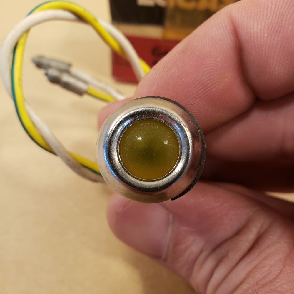 Lucas 38148 Yellow Dash Warning Light New Old Stock - For Sale, Seattle WA