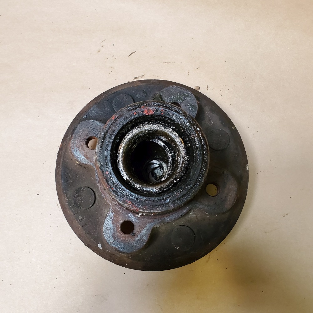 MG MGB Original Front Suspension Disc Steel Wheel Hub Bolt-On 4 Lug OEM ...