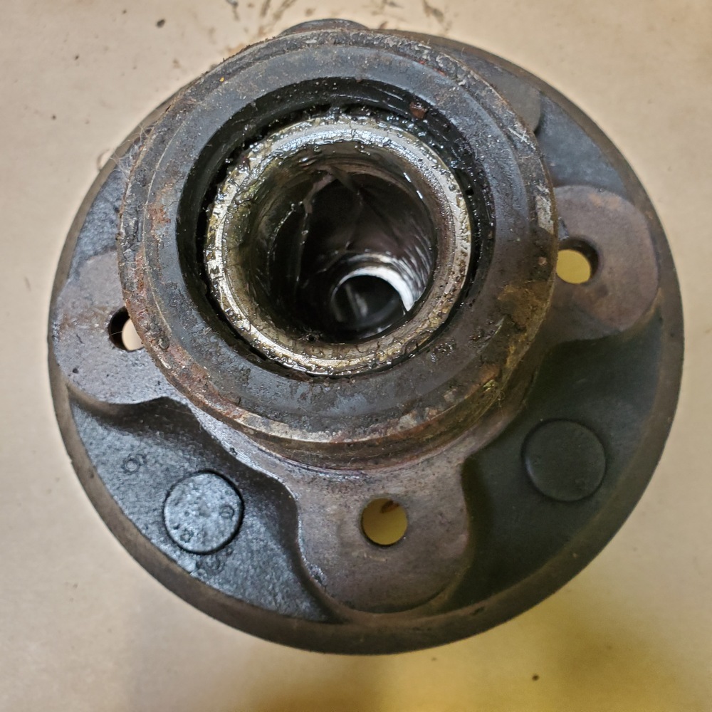 MG MGB Original Front Suspension Disc Steel Wheel Hub Bolt-On 4 Lug OEM ...