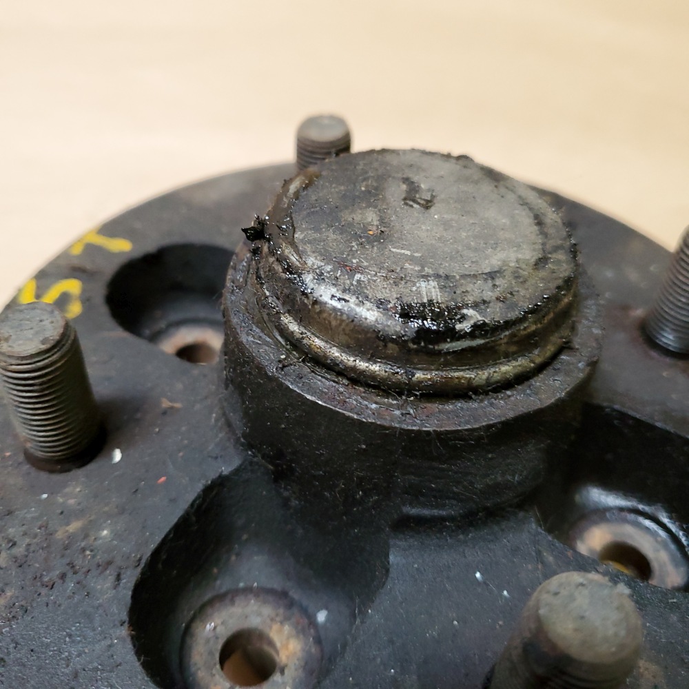 MG MGB Original Front Suspension Disc Steel Wheel Hub Bolt-On 4 Lug OEM ...