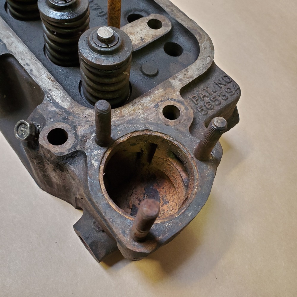 Original MGB MOWOG Cylinder Head 5-Bolt Main 12H2923 AF1 Pat No. 565394 ...