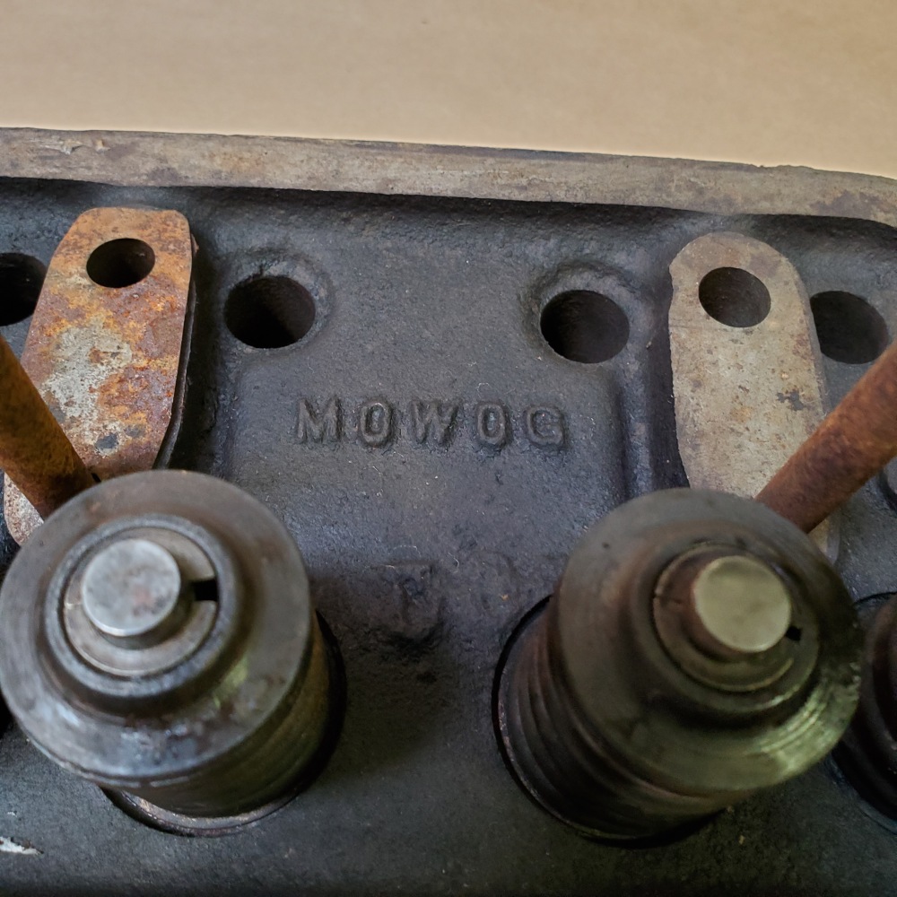 Original MGB MOWOG Cylinder Head 5-Bolt Main 12H2923 AF1 Pat No. 565394 ...