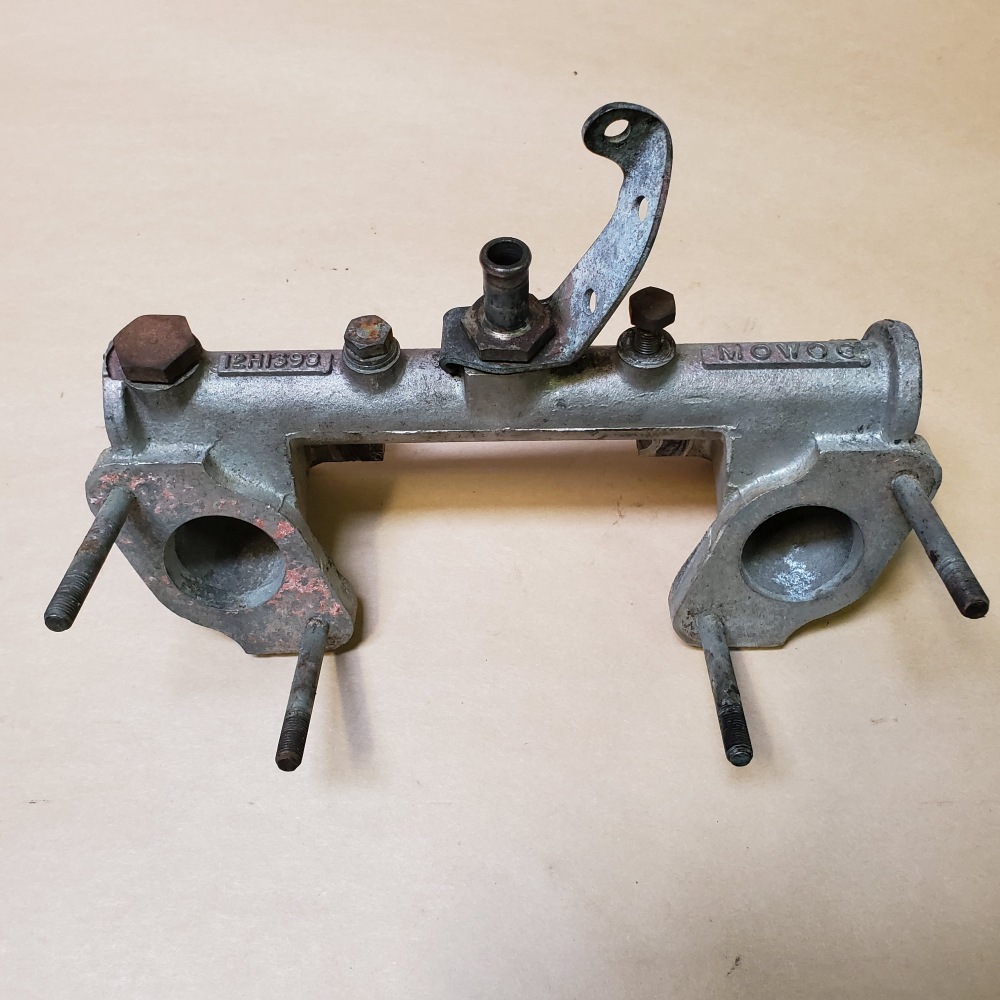 Original MG MGB MOWOG Inlet Intake Manifold 4 Cylinder for Twin SU Carb ...