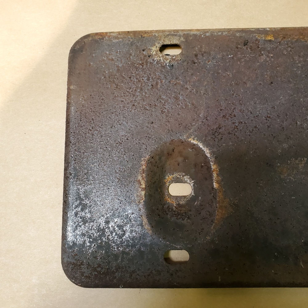 Original MG TF TD Austin Healey Rear License Plate Support Back Plate ...