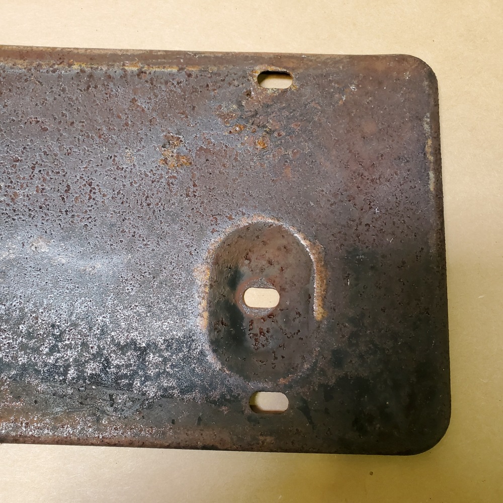 Original MG TF TD Austin Healey Rear License Plate Support Back Plate ...