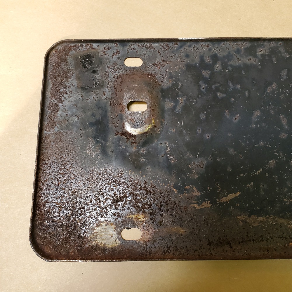 Original MG TF TD Austin Healey Rear License Plate Support Back Plate ...