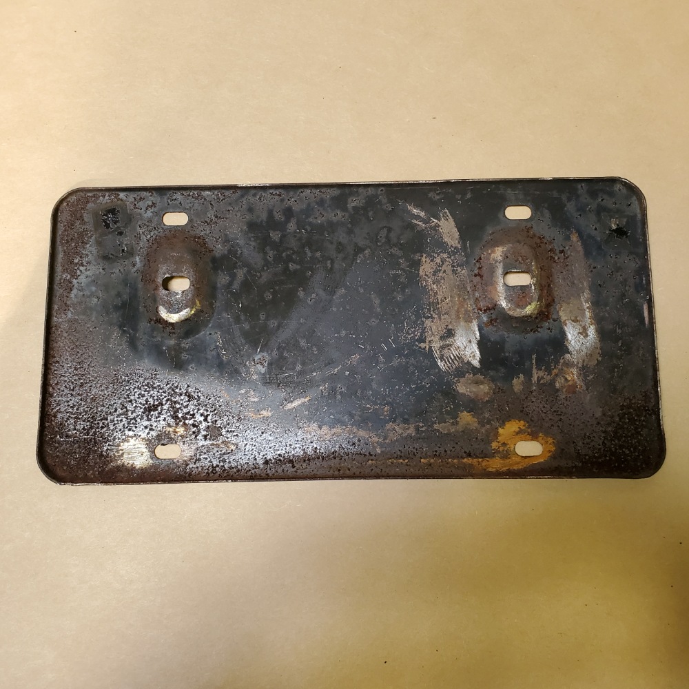 Original MG TF TD Austin Healey Rear License Plate Support Back Plate ...