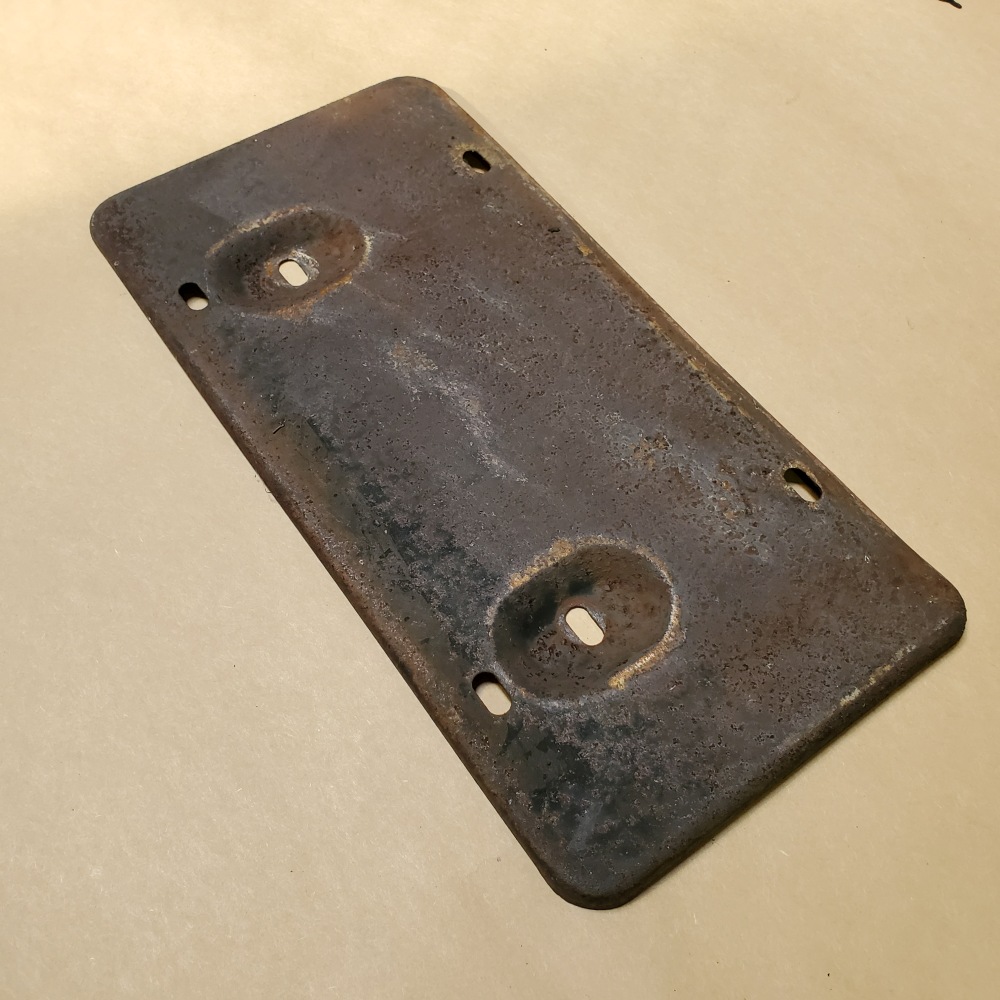 Original MG TF TD Austin Healey Rear License Plate Support Back Plate ...