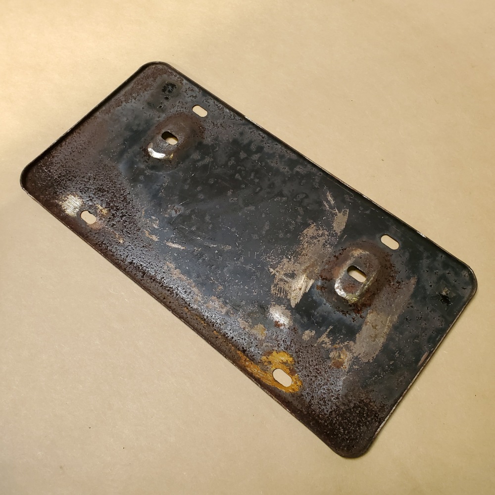 Original MG TF TD Austin Healey Rear License Plate Support Back Plate ...