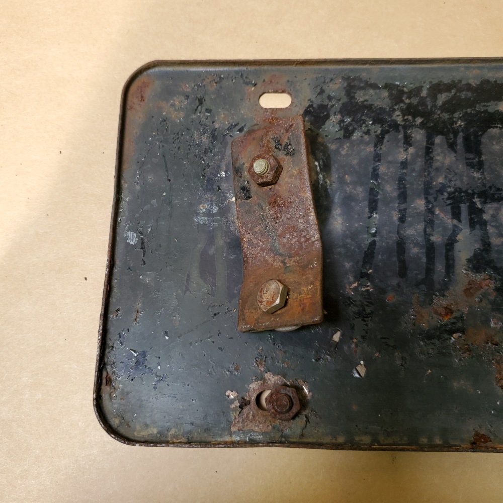 Original MG TF TD Austin Healey Rear License Plate Support Back Plate ...
