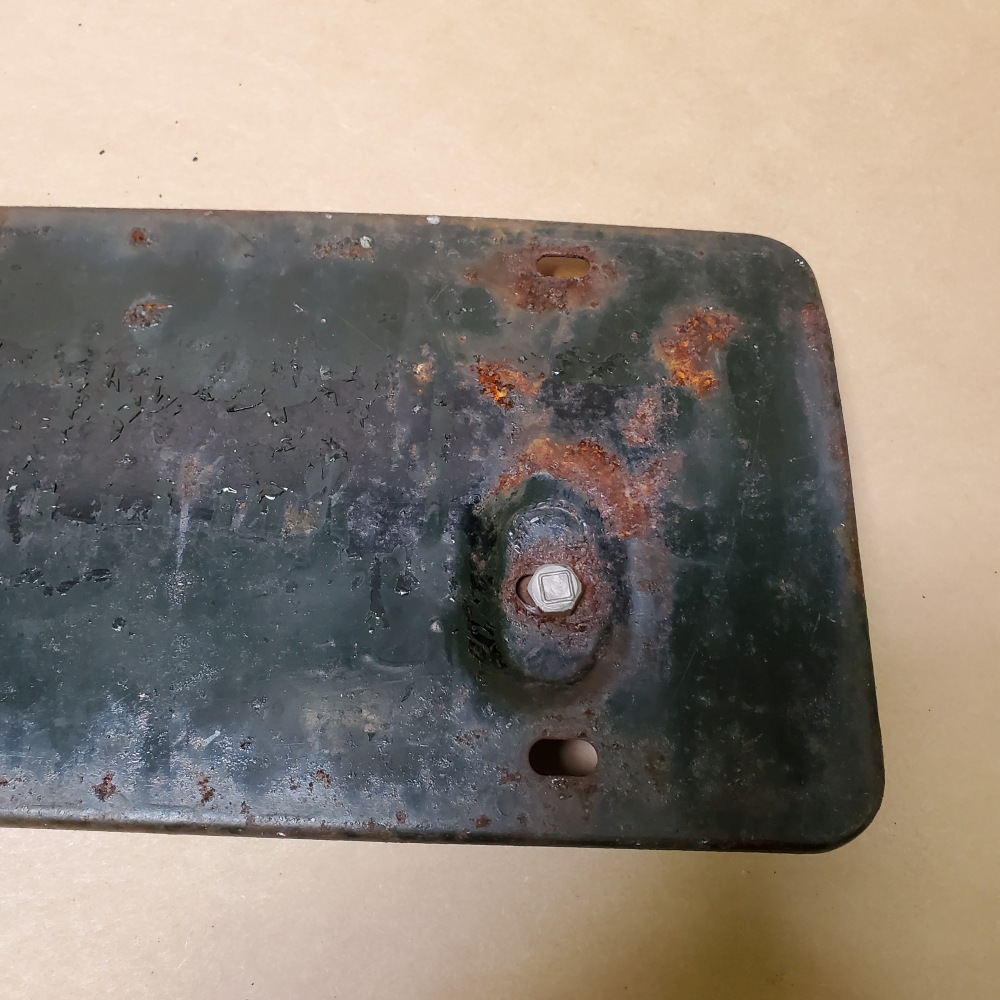 Original MG TF TD Austin Healey Rear License Plate Support Back Plate ...