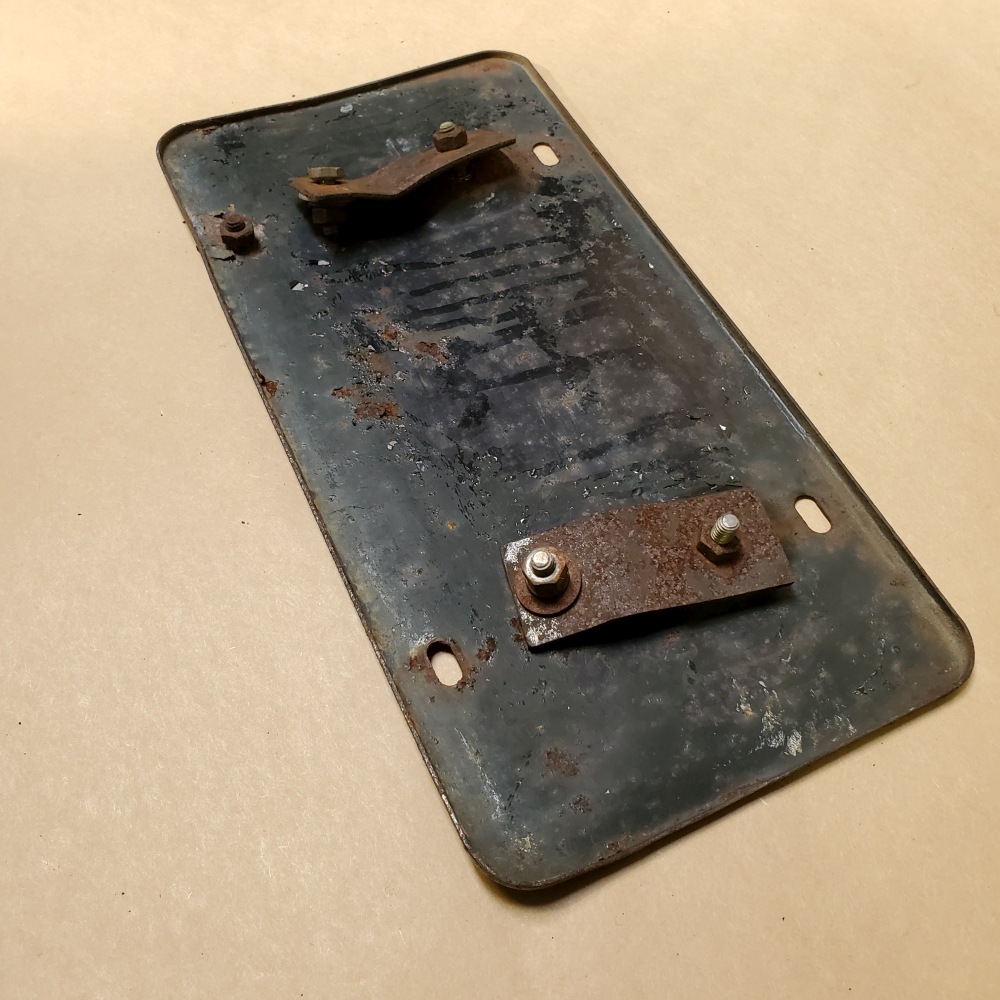 Original MG TF TD Austin Healey Rear License Plate Support Back Plate ...