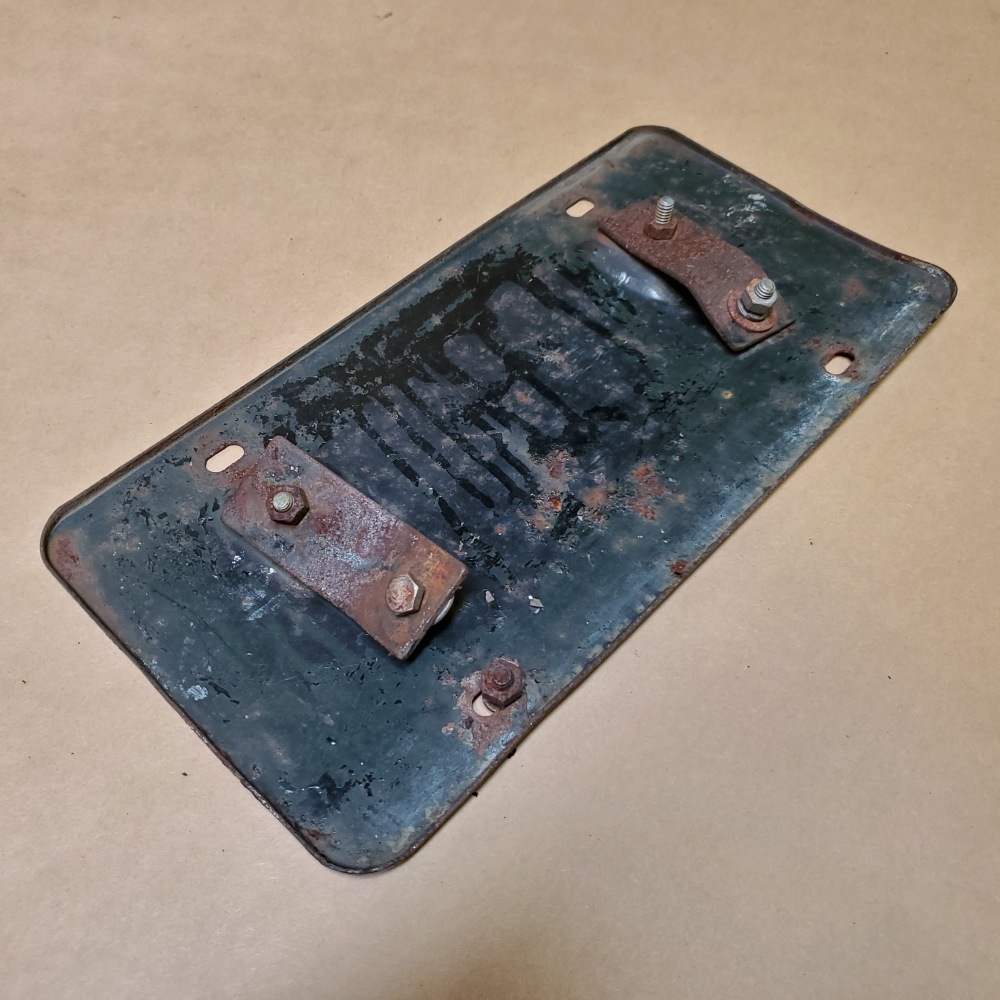 Original MG TF TD Austin Healey Rear License Plate Support Back Plate ...