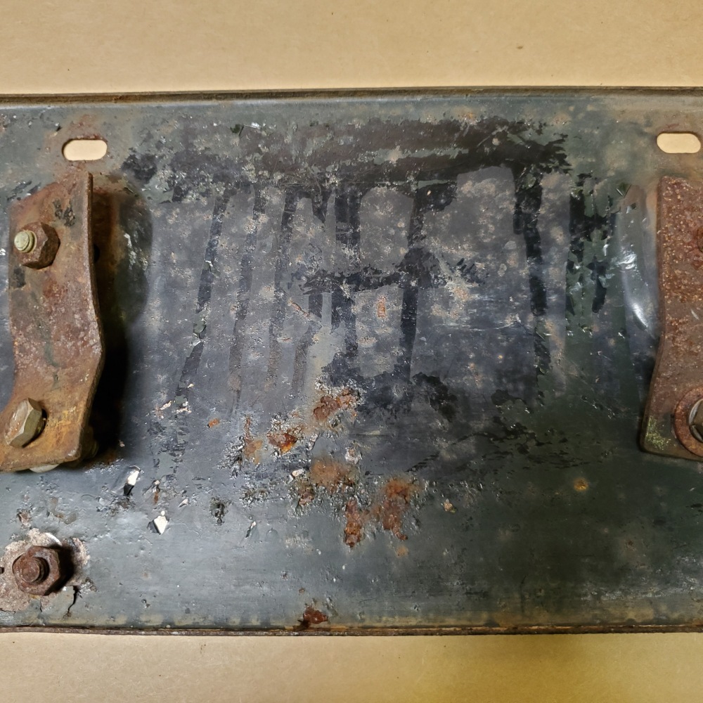 Original MG TF TD Austin Healey Rear License Plate Support Back Plate ...