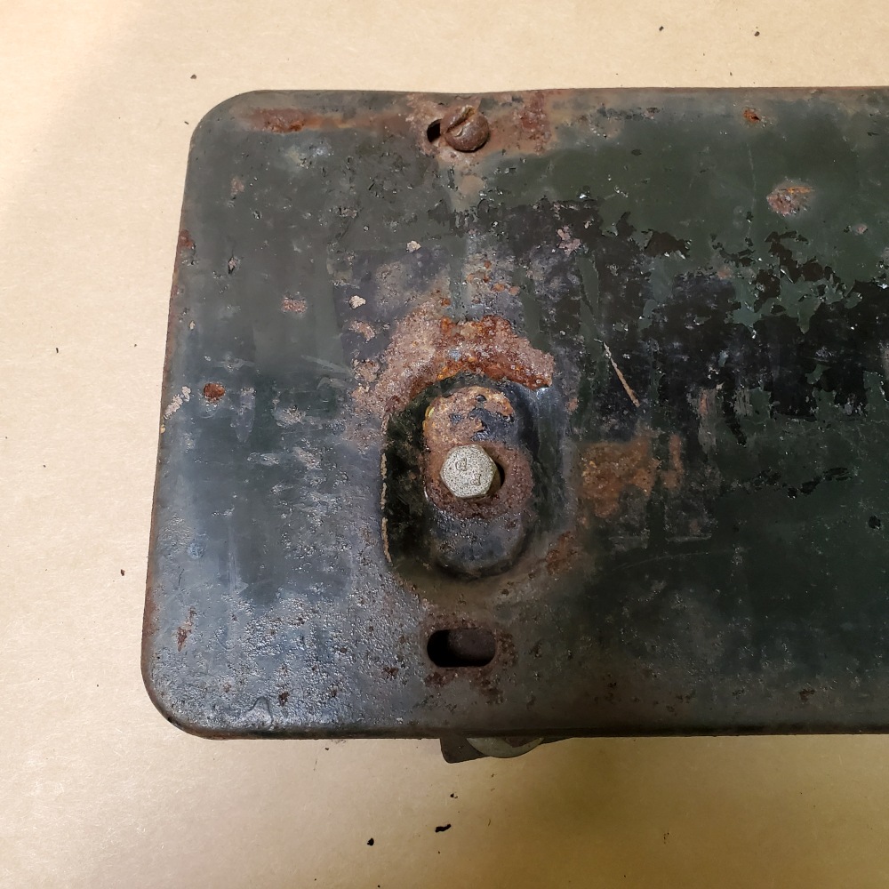 Original MG TF TD Austin Healey Rear License Plate Support Back Plate ...