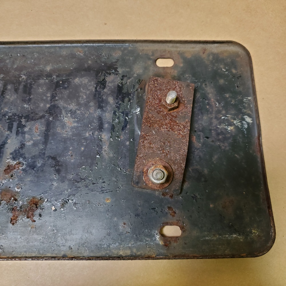 Original MG TF TD Austin Healey Rear License Plate Support Back Plate ...