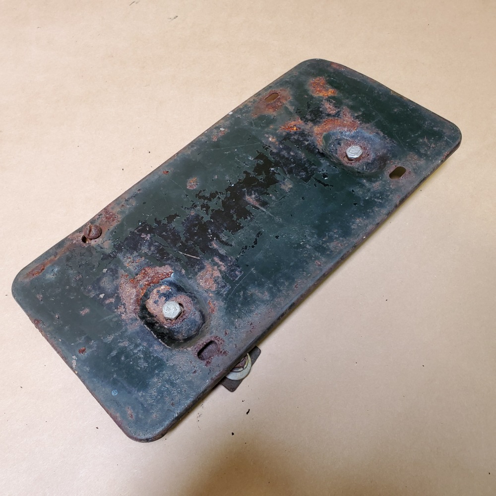 Original MG TF TD Austin Healey Rear License Plate Support Back Plate ...