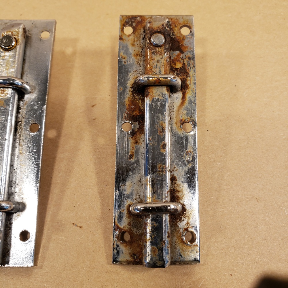 Jaguar XKE E-Type S1 S2 FHC Boot Board Extension Sliding Catch Pair ...