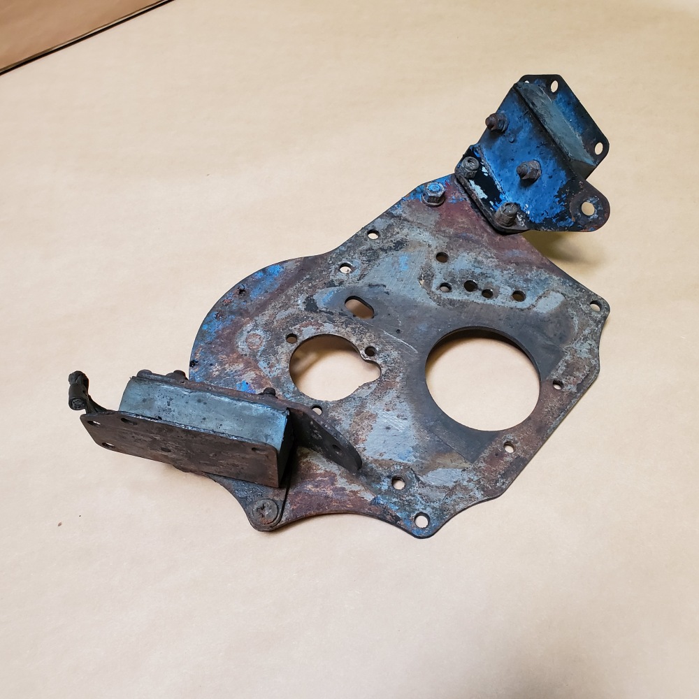Original MG MGB 1962-1974 Front Engine Plate with Side Mounting Blocks ...