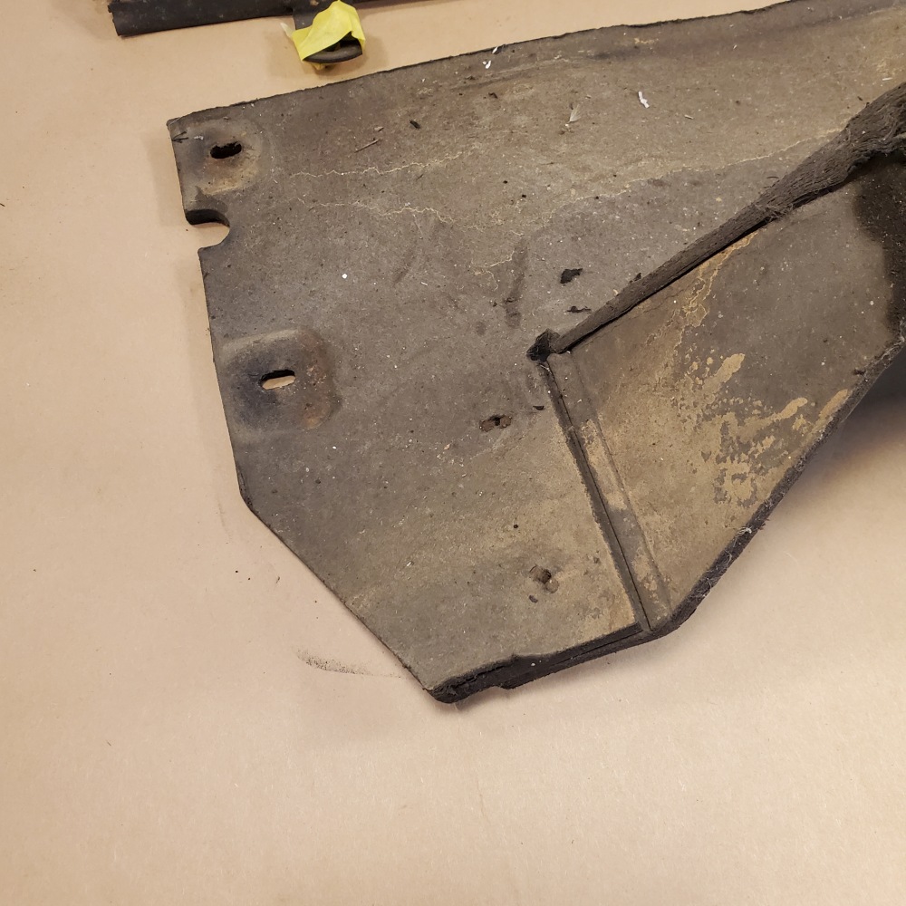 Late MG MGB Original Cooling Fan Cover Grille and Cardboard Lower Cover ...