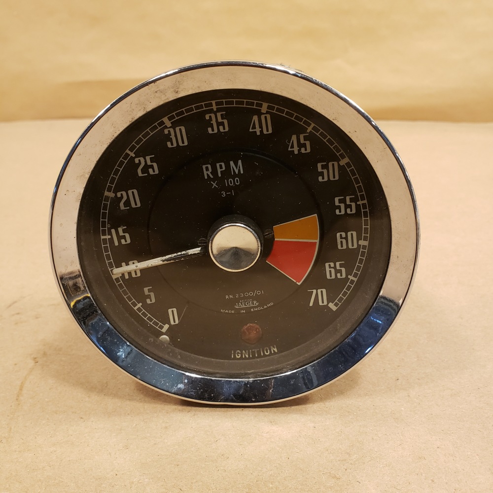 Original MGA Early MGB British Jaeger RN2300/01 7000 RPM Tachometer NOT ...