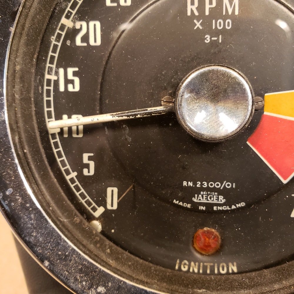 Original MGA Early MGB British Jaeger RN2300/01 7000 RPM Tachometer NOT ...