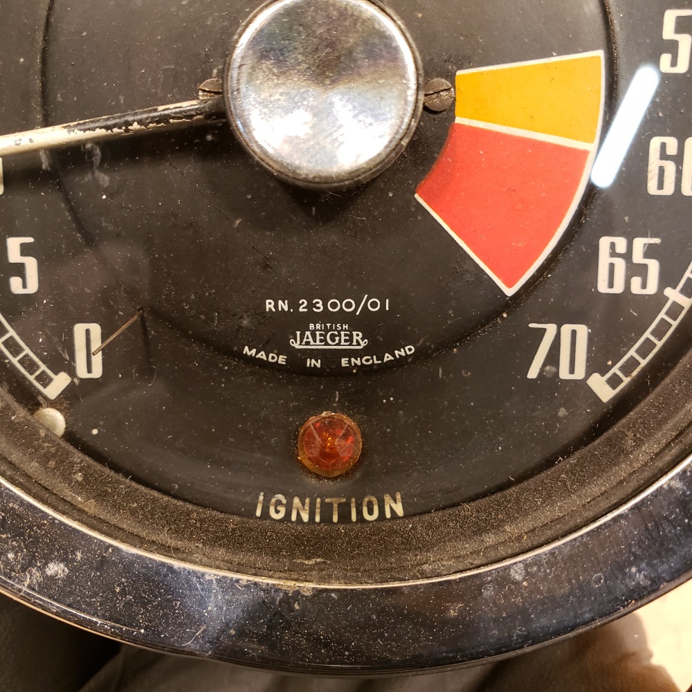 Original MGA Early MGB British Jaeger RN2300/01 7000 RPM Tachometer NOT ...