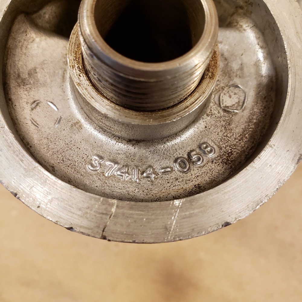 Original Jaguar XJ12 Series 3 XJS 5.3L V12 Engine Oil Filter Housing ...