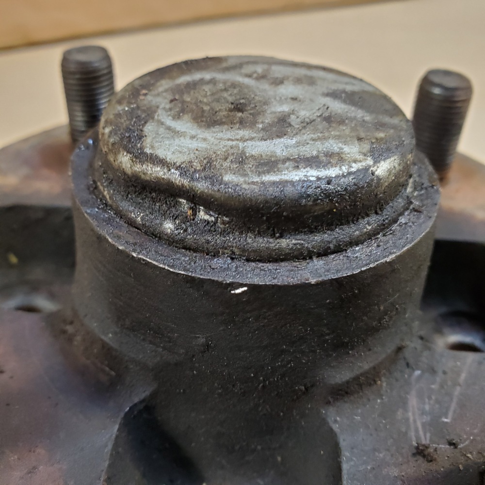 MG MGB Original Front Suspension Disc Steel Wheel Hub Bolt-On 4 Lug OEM ...