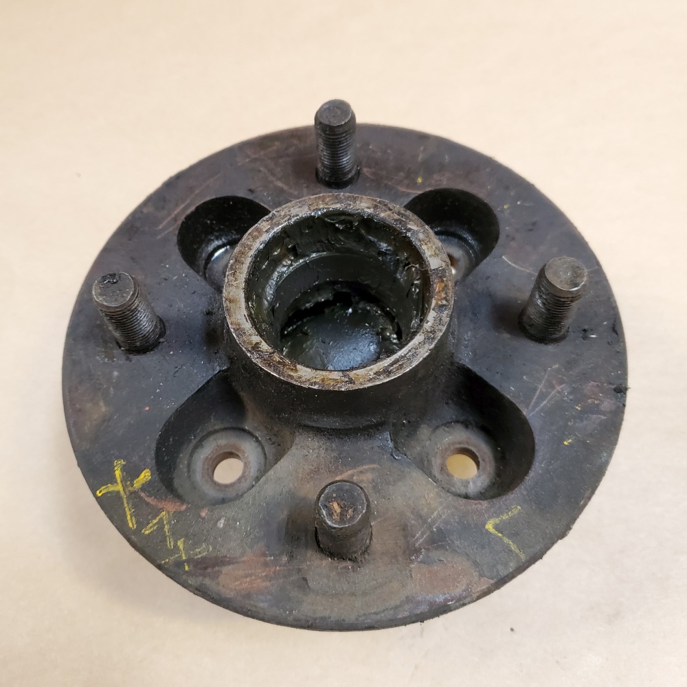 MG MGB Original Front Suspension Disc Steel Wheel Hub Bolt-On 4 Lug OEM ...