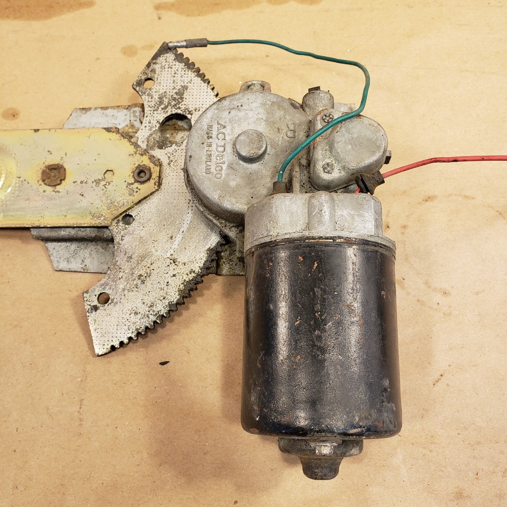 Original 79-88 Jaguar XJS LH AC Delco Window Regulator w Motor WORKING ...