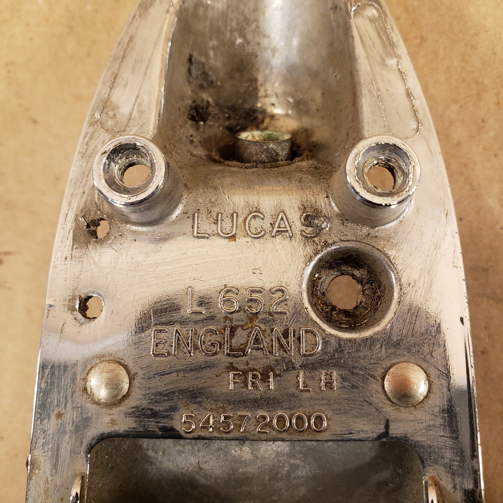 Jaguar XKE E-Type S1 Lucas L652 54572000 LH Front Indicator Lamp ...